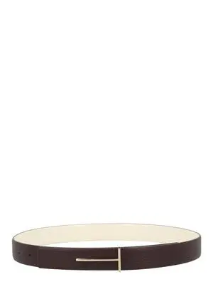 TOM FORD T" Buckle Belt - Brown