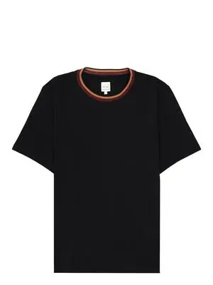 Paul Smith T-shirt Con Collo Stripes - Black