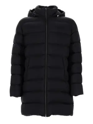 Herno Padded Hooded Coat - Black