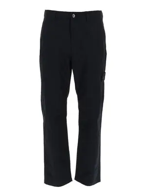 Stone Island Cotton Trousers - Black