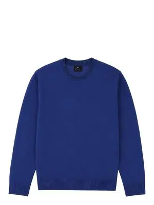 Paul Smith Maglia In Lana Merino - Blue