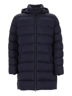 Herno Hooded Padded Coat - Blue