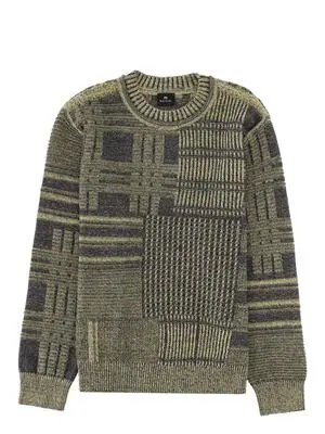 Paul Smith Maglia "patchwork" In Cotone - Multicolour