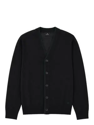 Paul Smith Merino Wool Button-detail Cardigan - Black