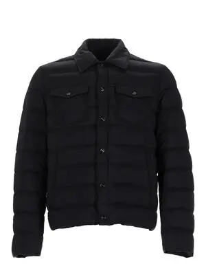 Herno Padded Jacket With Buttons - Black