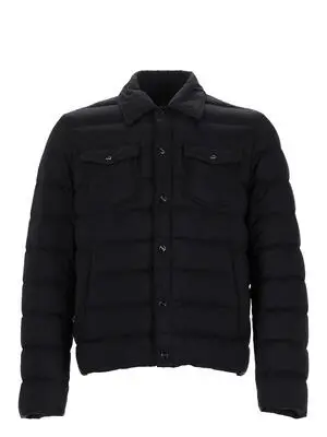Herno Padded Jacket With Buttons - Black