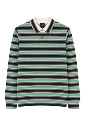 Paul Smith Maglia Polo In Lana Merino Multicolour