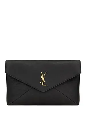 Saint Laurent Cassandre Large Pochette - Black