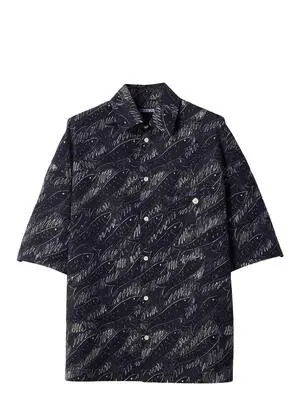 Jacquemus Logo Cotton Shirt - Black