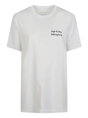 TESSABIT PRIVATE LABEL Lago Di Como Stole My Heart" T-shirt - White