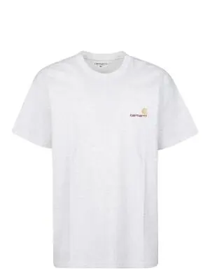 Carhartt Work In Progress T-shirt Scritta Americana - Grey