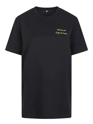 TESSABIT PRIVATE LABEL Meet Me At Lago Di Como" Embroidered T-shirt - Blue