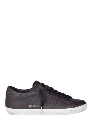 GOLDEN GOOSE Premium Leather Star Sneakers - Marrone
