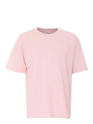 Saint Laurent Saint Laurent Tonal Cassandre Embroidered Crewneck T-Shirt Rosa