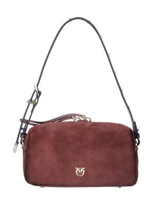 Pinko PINKO Mini Crossbody Bag With Studded Shoulder Strap Marrone