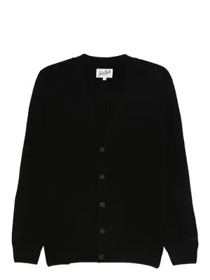 MC2 SAINT BARTH Premium Wool Cardigan - Black