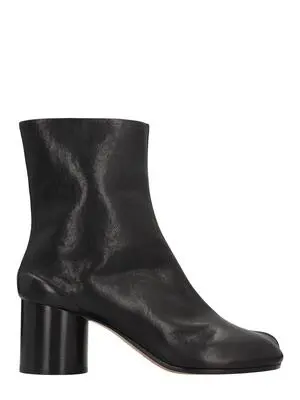 MAISON MARGIELA Tabi Cleft Toe Ankle Boots With Cylindrical Block Heel - Black