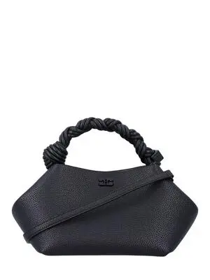 GANNI GANNI Twisted Handle Crossbody Bag Nero