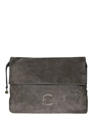 COCCINELLE Lidia Mini Suede Shoulder Bag - Grigio