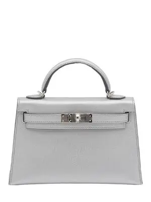 Hermès Hermès Kelly Mini Bag With Palladium Hardware Silver