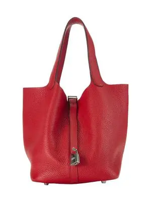 Hermès Clemence Picotin Lock 22 - Red