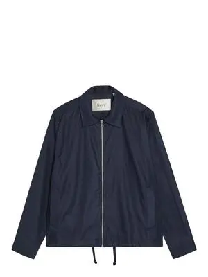 FORET Loft Cotton Overshirt - Navy