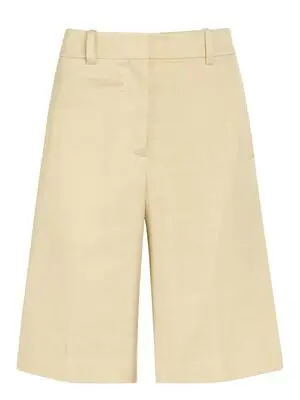 ANOTHER TOMORROW Another Tomorrow Tailored Wide-Leg Bermuda Shorts