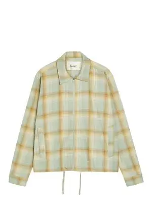 FORET Loft Checked Cotton Overshirt - Multicoloured 1