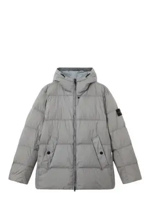 Stone Island Padded Hooded Down Jacket - Grey