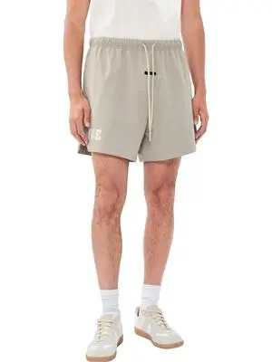Fear Of God Graphic Print Technical Gym Shorts - Seal