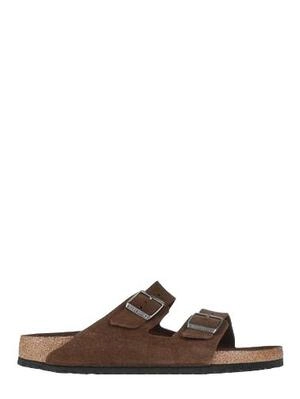BIRKENSTOCK Suede Sandals With Buckle Fastening - Brown