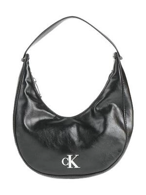 Calvin Klein Hobo Bag In Recycled Polyester And Polyurethane - Black