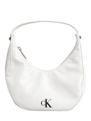 Calvin Klein Calvin Klein Hobo Bag In Recycled Polyester And Polyurethane Ivory
