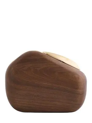 Cult Gaia Althea Clutch - Walnut