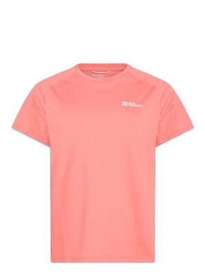 JACK WOLFSKIN Polyester Athletic T-shirt - Red