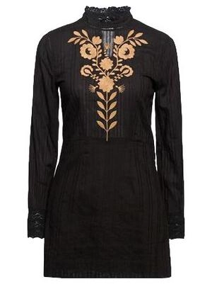 Antik Batik Long Sleeve Mini Dress - Black