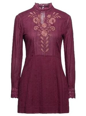 Antik Batik ANTIK BATIK Long Sleeve Mini Dress Plum