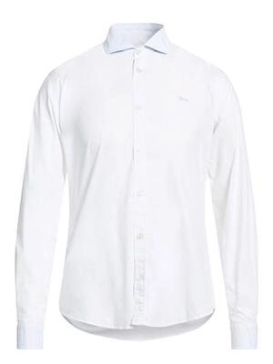 HARMONT & BLAINE Shirt Size Cotton, Elastane - White