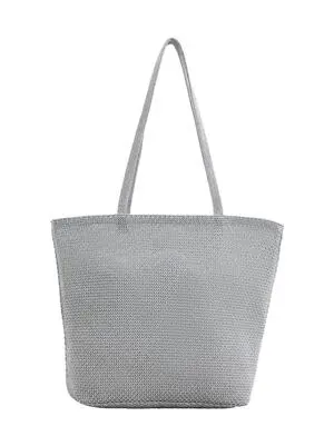 MANSUR GAVRIEL Filo Knit Tote Bag - Silver