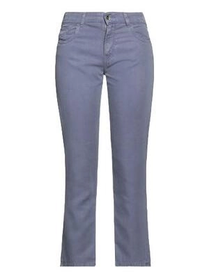 Emporio Armani Pastel Lyocell And Linen Blend Tapered Leg Pants - Blue