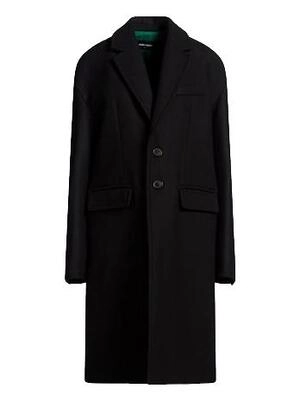 Dsquared2 Virgin Wool And Polyamide Coat - Black