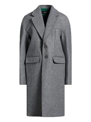 Dsquared2 Virgin Wool And Polyamide Coat - Grey