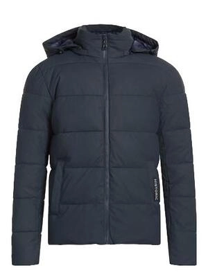 HISTORIC Puffer Jacket With Hood - Blue
