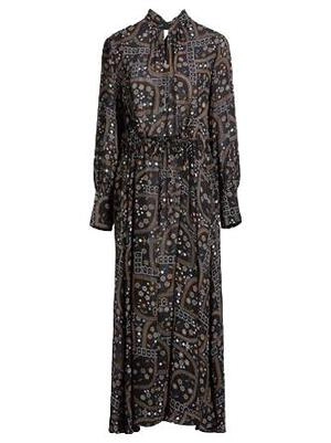 Antik Batik Viscose Maxi Dress - Black