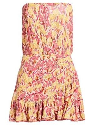 Poupette St Barth Viscose Mini Dress - Yellow