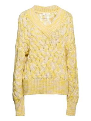 MANILA GRACE Wool And Polyamide Sweater - Yellow
