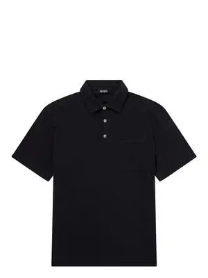 Zegna Cotton-jersey Polo Shirt - Black