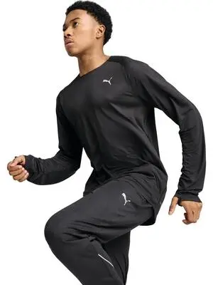 PUMA Cloudspun Ultra Soft Long Sleeve Running Top - Black