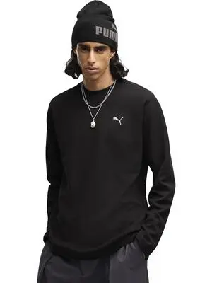 PUMA Tech Relaxed Waffle Long Sleeve T-shirt Black