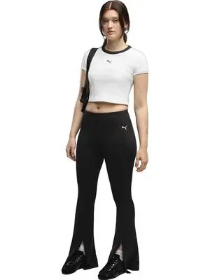 PUMA Essentials Flared Pintuck Tights - Black